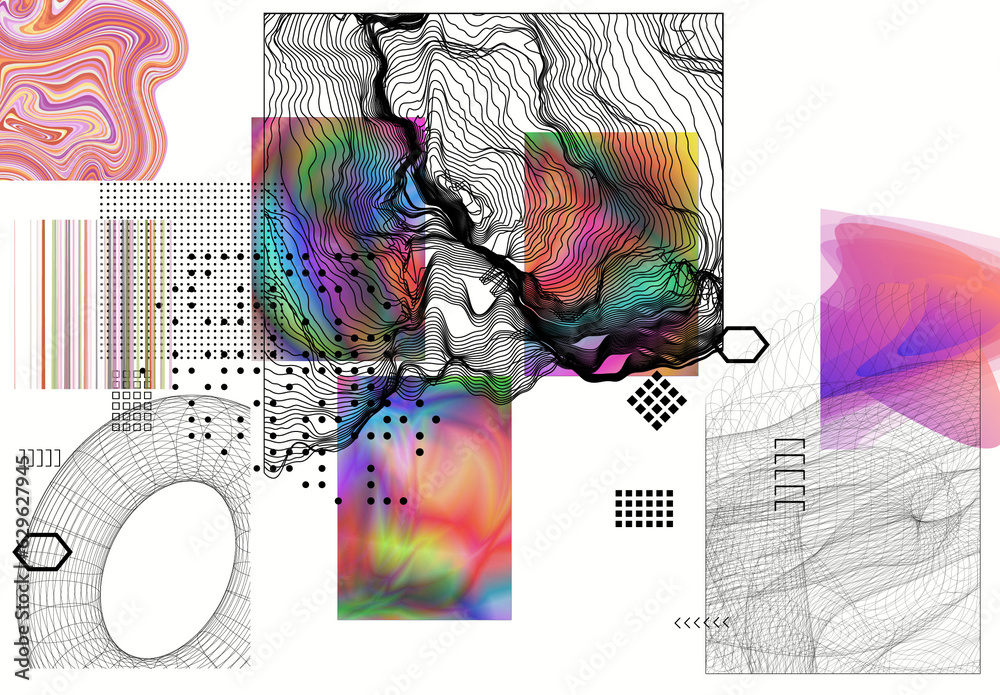 Modern Gothic Design Elements Illustration Set Stock Template | Adobe Stock