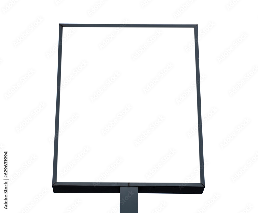 Blank billboard isolated on transparent background, PNG Stock Photo ...