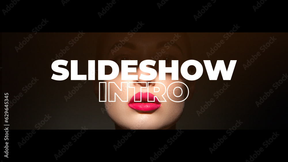 Slideshow Intro template features a short introduction with fast moving ...