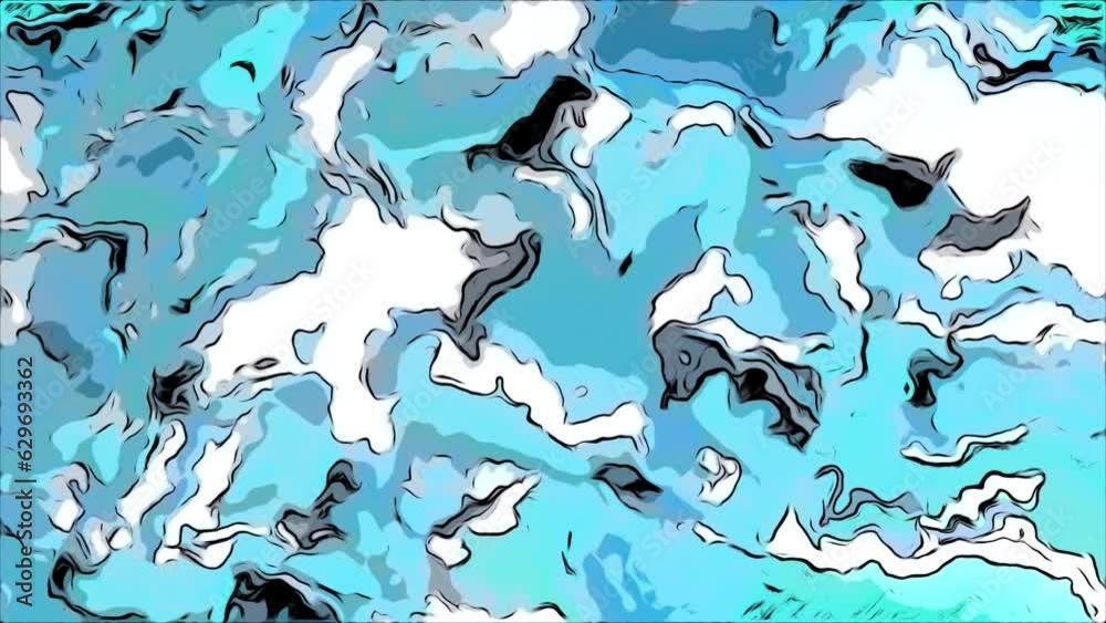 Colorful shimmering spots move in stream. Motion. Stream of moving ...