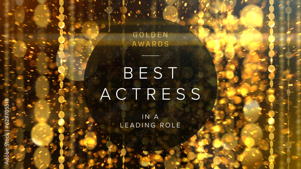 Golden Awards Event Winner Sequence Stock Template | Adobe Stock