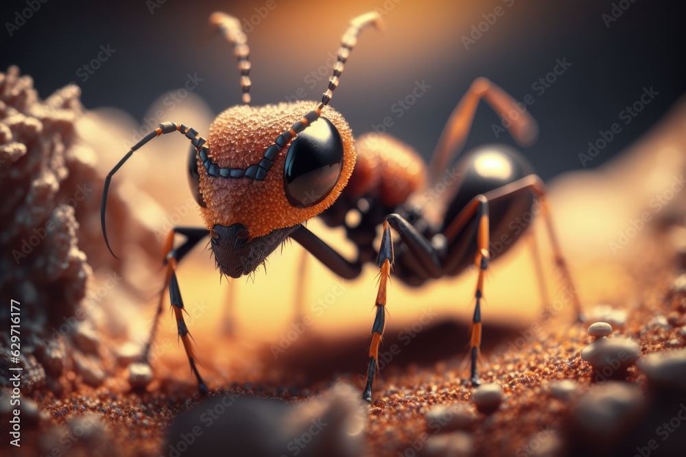 Ant, family of insects of the superfamily of ants, of the order ...