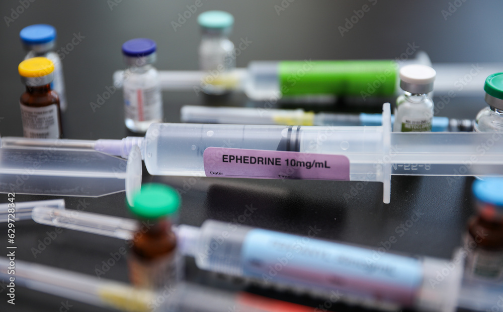 Fentanyl syringes, anesthetics, and muscle relaxers, succinylcholine ...