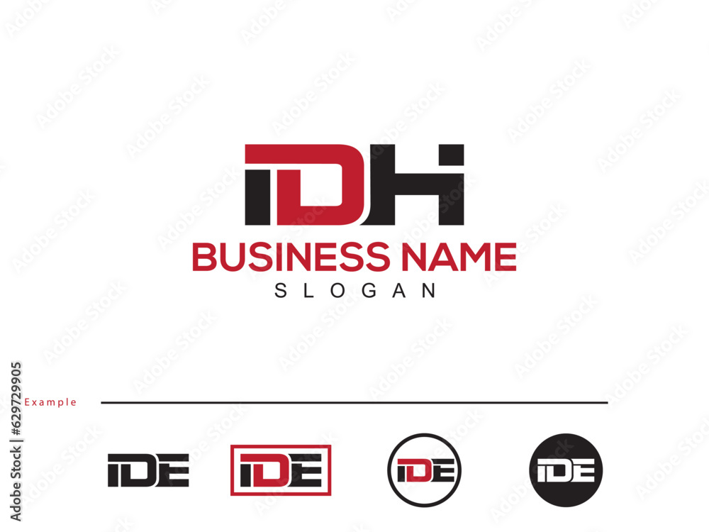 Premium Vector IDH id Business Letter Logo Icon Design For You Stock ...