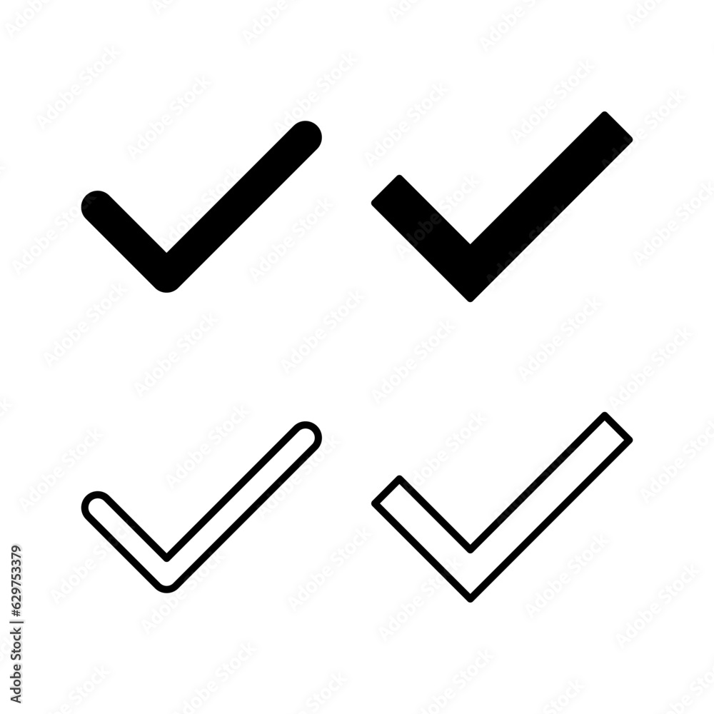 check icon vector. check mark icon. check list button icon. Stock ... check icon vector. check mark icon. check list button icon. Stock ...