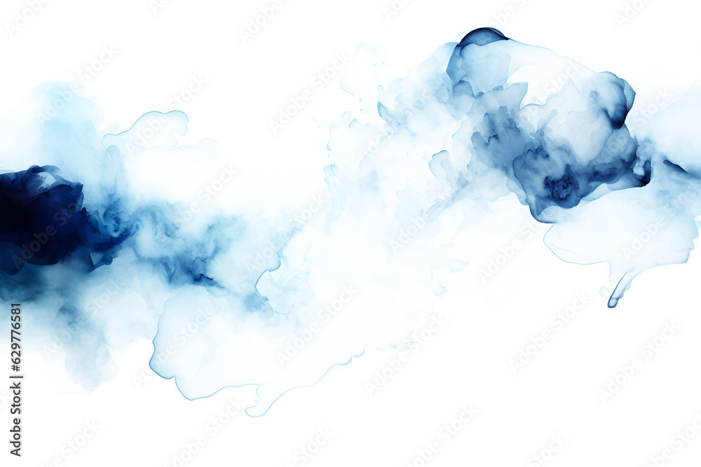blue smoke watercolor abstract blue liquid Acrylic colors and ink in ...