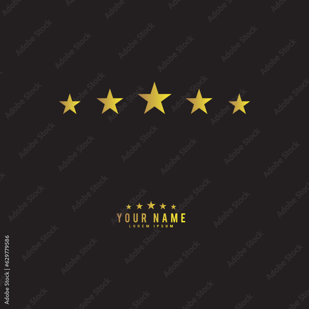 Logo Vector 5 star Stock Vector | Adobe Stock