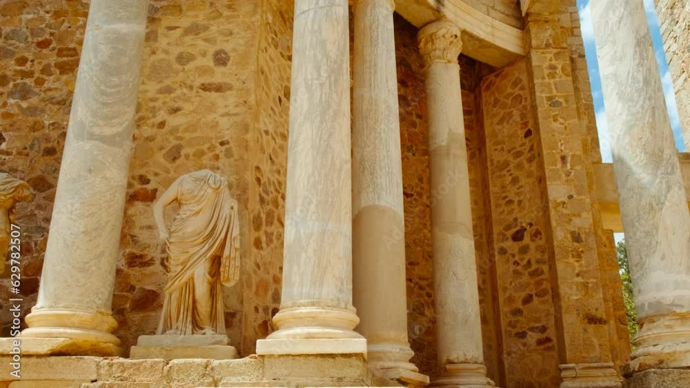 Amphitheatre of Merida, Extremadura, Spain, an impressive Roman relic ...