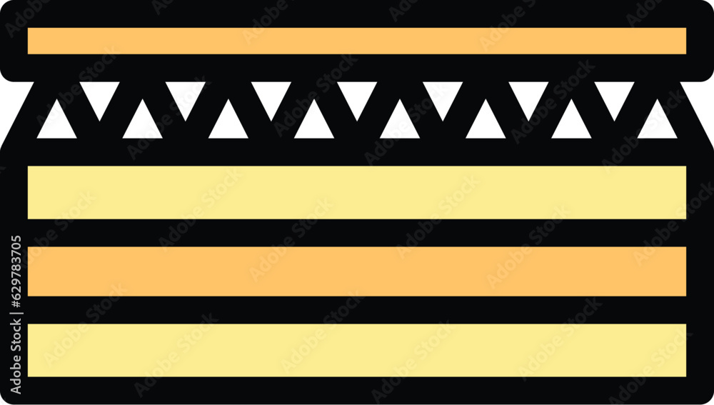 Drywall layer icon outline vector. Plaster house. Cement pile color ...