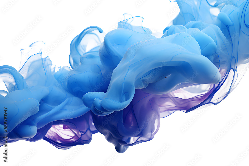 blue smoke watercolor abstract blue liquid Acrylic colors and ink in ...