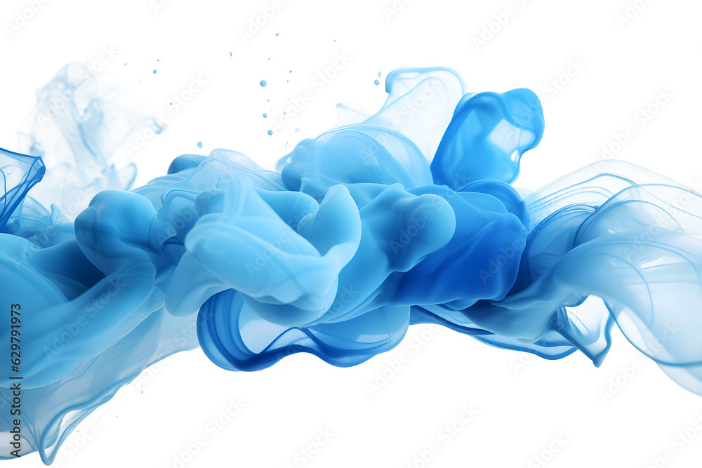 blue smoke watercolor abstract blue liquid Acrylic colors and ink in ...