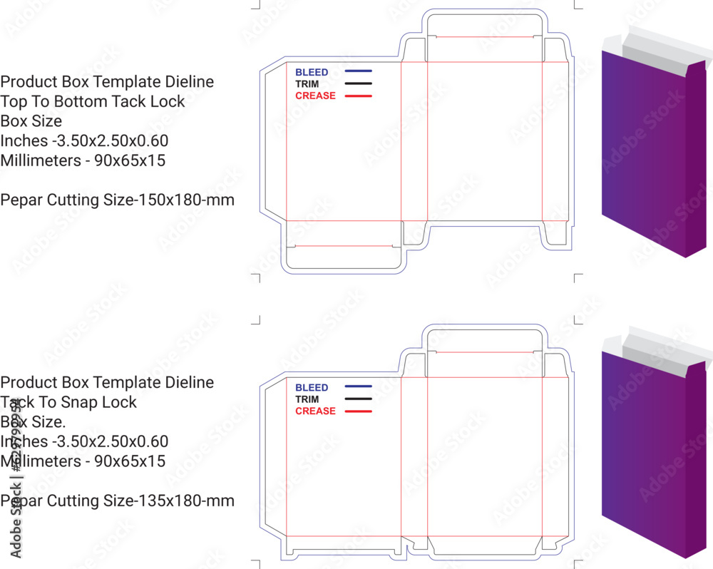Product Box, Template, Dieline Box Design, cardboard, box template ...