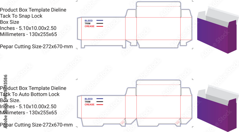 Product Box, Template, Dieline Box Design, cardboard, box template ...