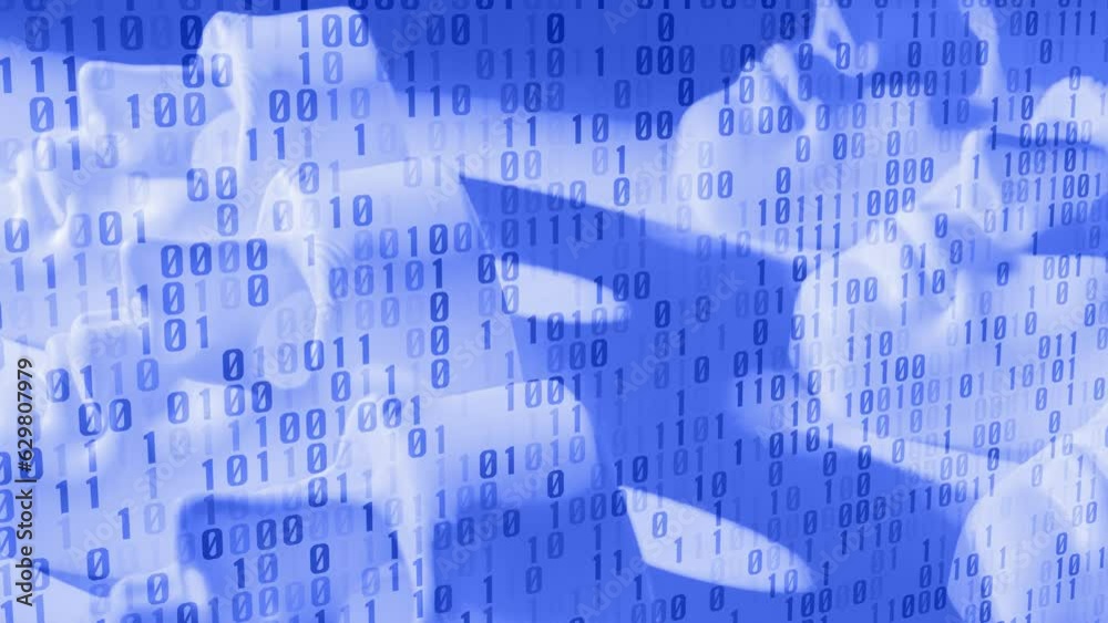 Binary brilliance the artistic expression of digital numbers and robot ...