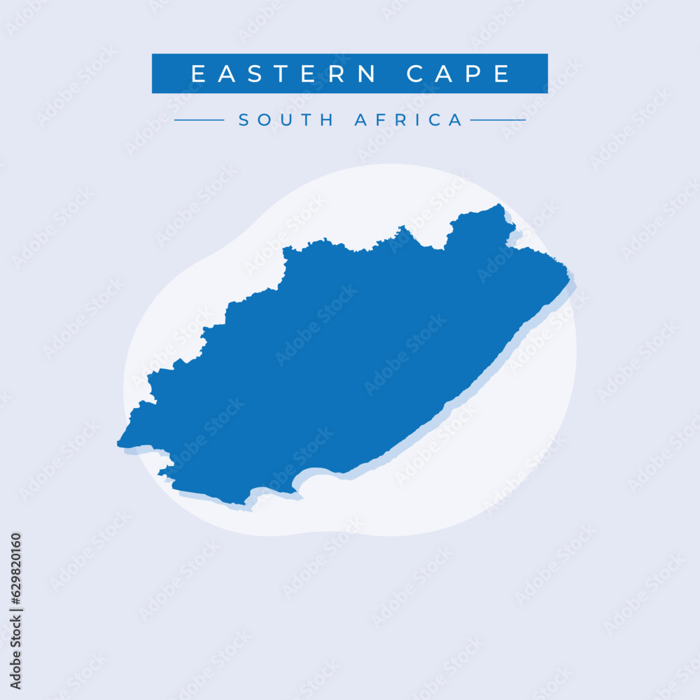 Vector illustration vector of Eastern Cape map South Africa Stock ...