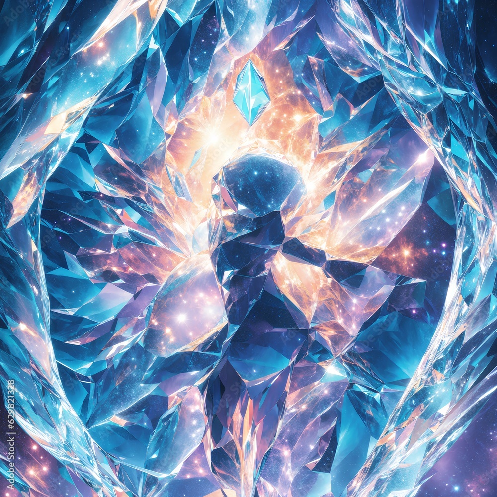 Broken Crystal in anime style Stock Illustration | Adobe Stock