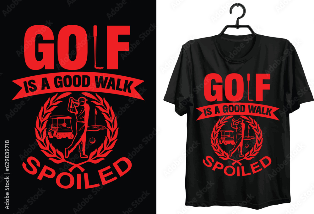Golf Svg T-shirt Design. Typography, Custom, Vector t-shirt design ...
