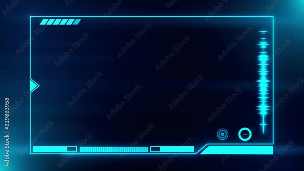 Hud Frame Digital Technology Sci-fi Frame Interface. HUD concept design ...