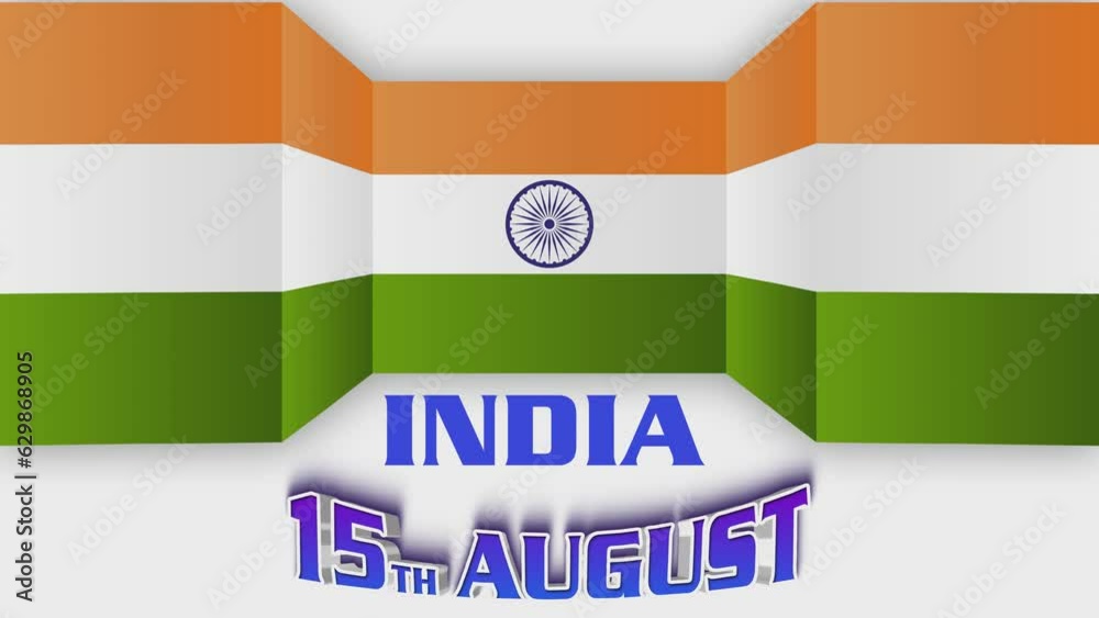 Prospective Indian Flag Animation. Ashok Chakra Rotating 360 Degrees ...