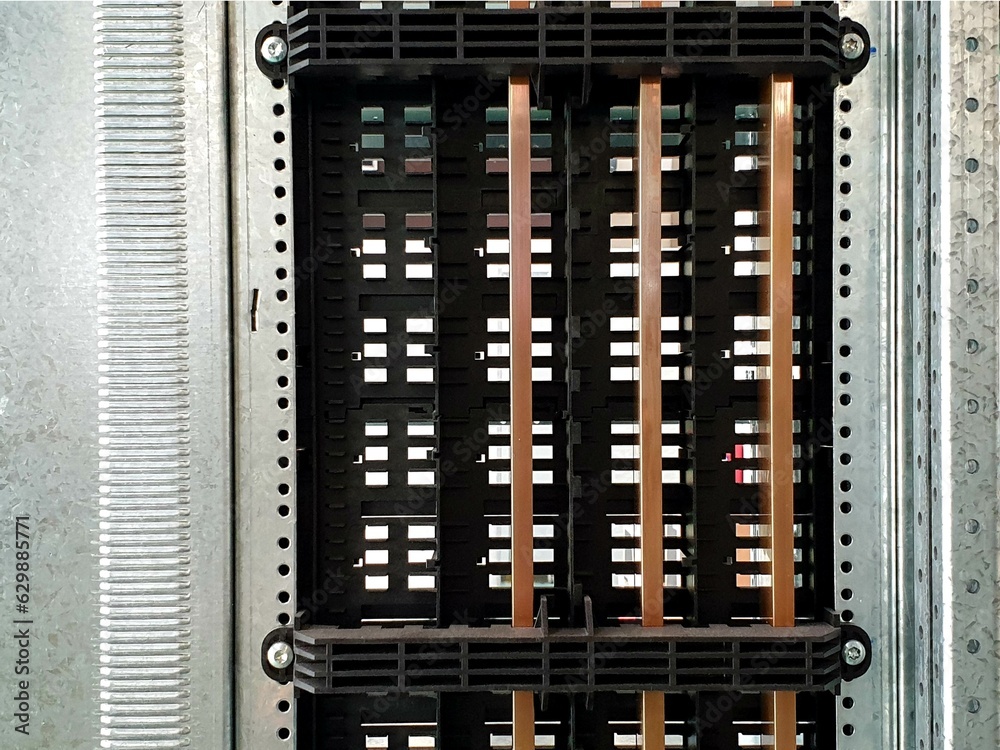 Electrical Copper Bus Bar of MCC panel (Motor Control Center) Stock ...