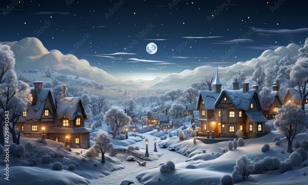 snow landscape Stock Photo | Adobe Stock