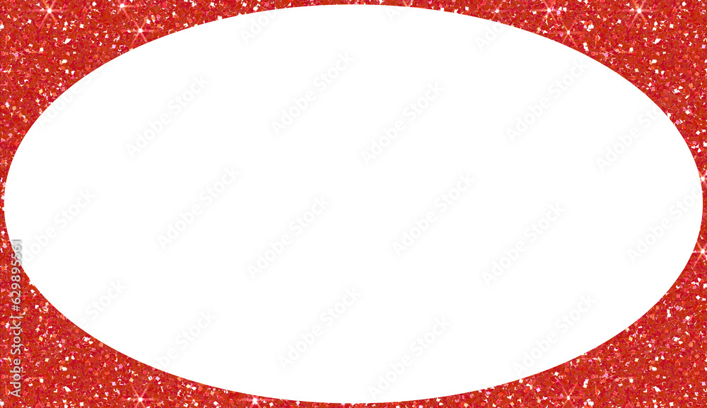 Red circle frame glitter on transparent background. Circle element ...