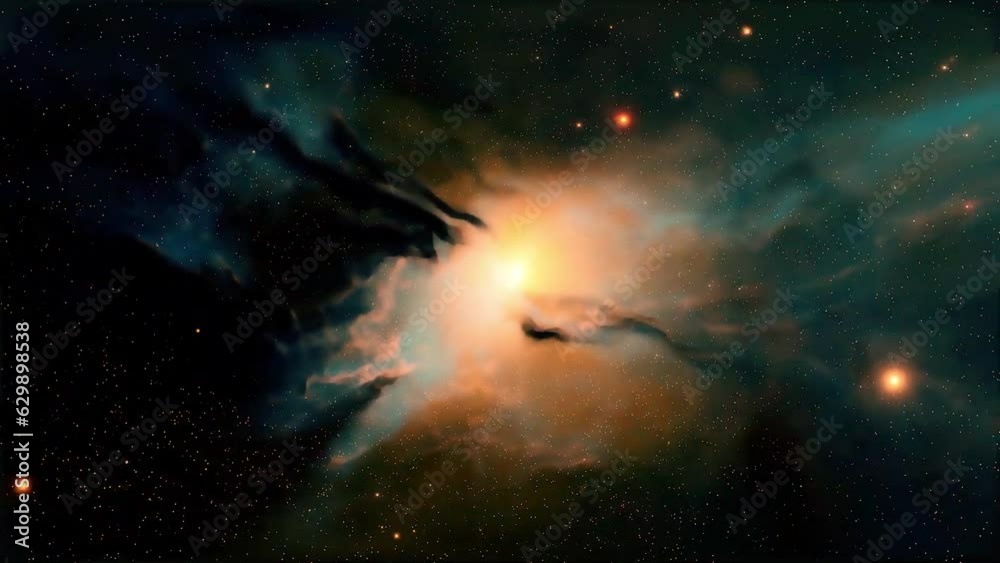 Flying In Orion Nebula 4K is motion footage for scientific films and ...