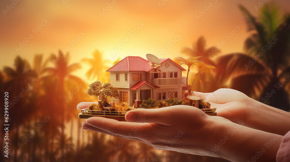 Precious home on the hands of a happy family and real estate investment ...