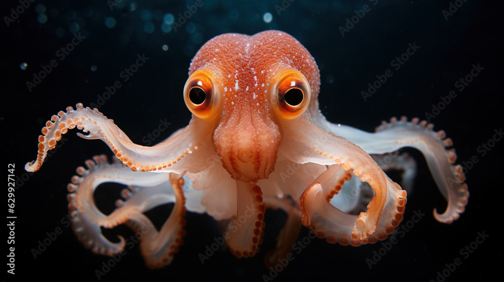 Dumbo octopus playfully "flapping" its ear-like fins, showcasing its ...