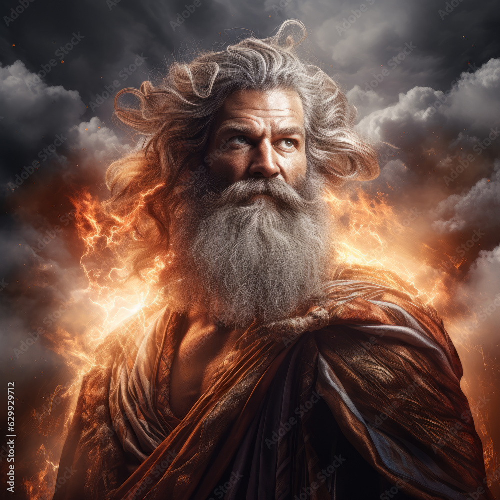 The almighty ancient Greek god Zeus Stock Photo | Adobe Stock