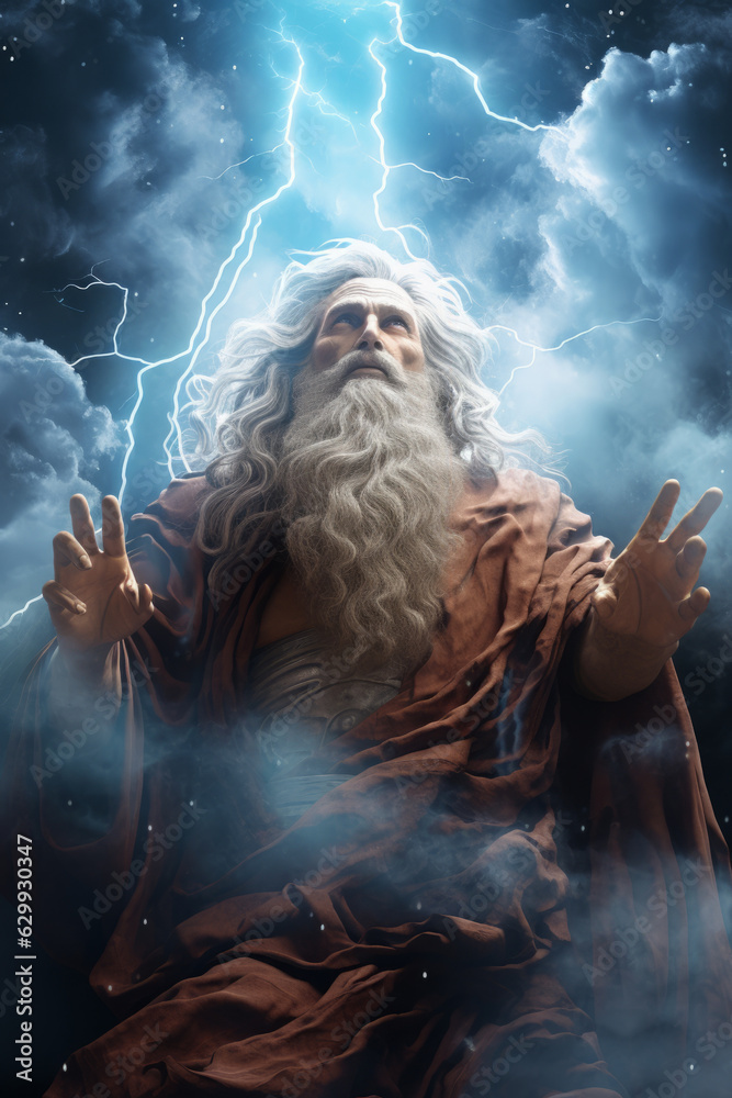 The almighty ancient Greek god Zeus Stock Photo | Adobe Stock
