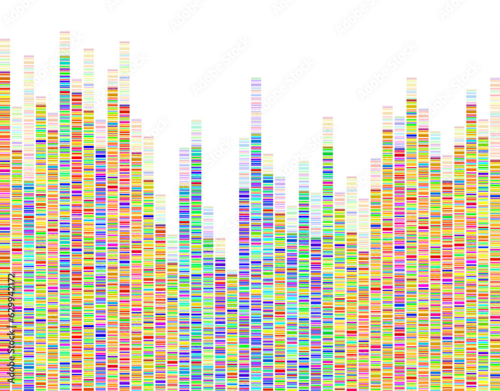 Dna test infographic. Dna test, barcoding, genome map. Vector ...