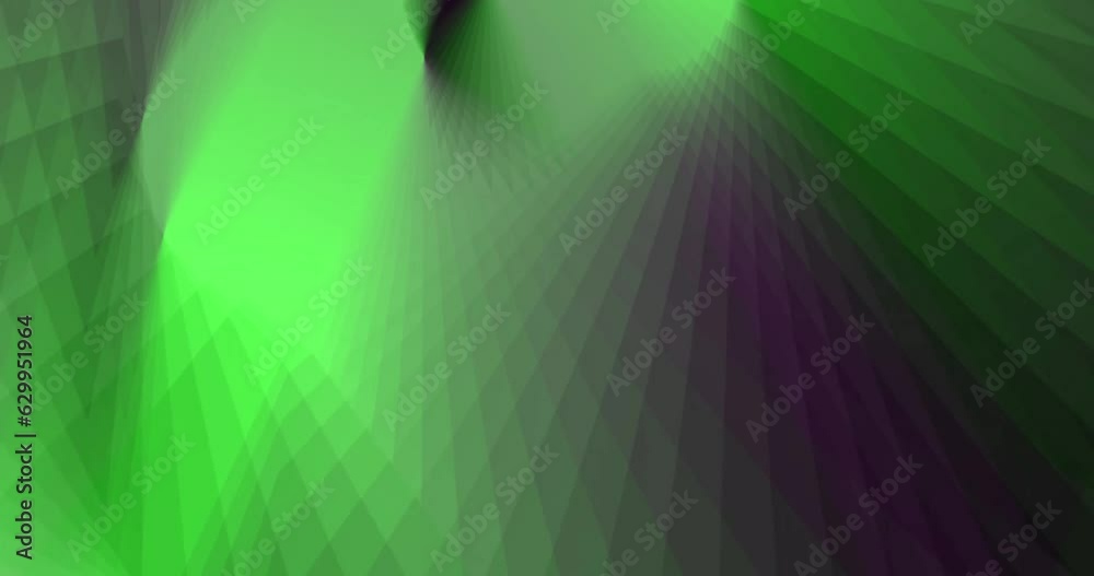 Violet and green light rays move and intersect in 3D. Animated ...