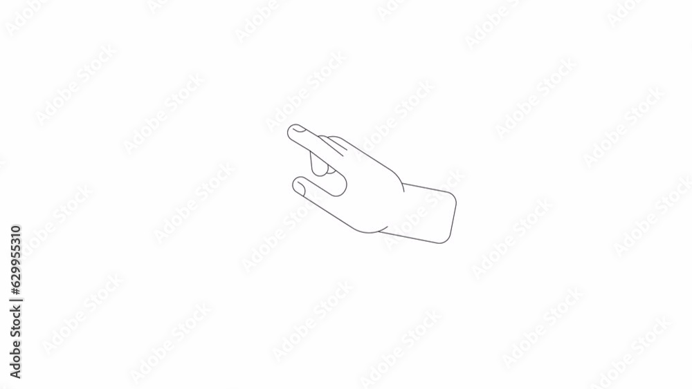 Reaching up to god bw outline 2D hand animation. Asking for help ...