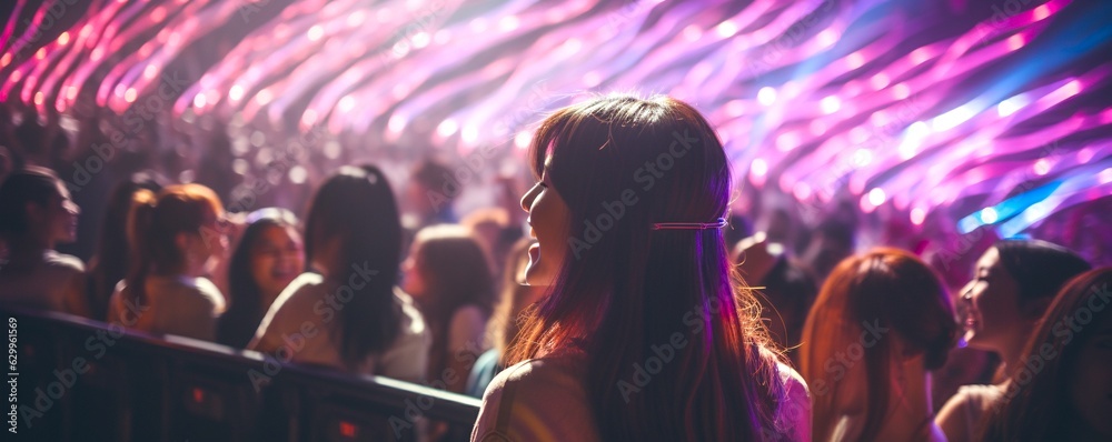 A Night of K-Pop Extravaganza - Audience with Glow Sticks at the Korean ...