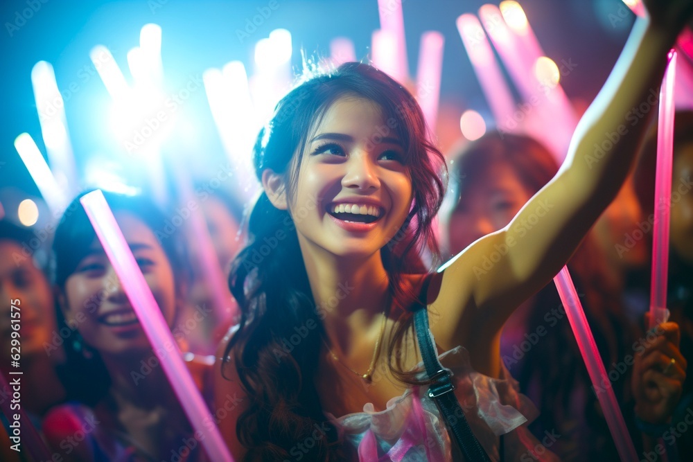 A Night of K-Pop Extravaganza - Audience with Glow Sticks at the Korean ...