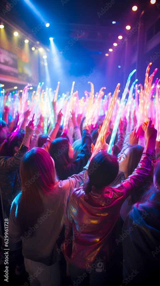 A Night of K-Pop Extravaganza - Audience with Glow Sticks at the Korean ...