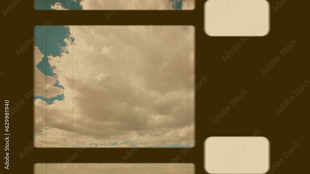 Vintage Film Frame Overlay Stock Template | Adobe Stock