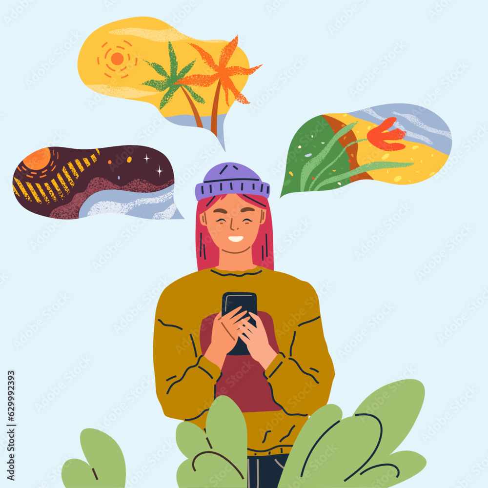 Spying, observing and sneaking. Vector illustration. Sneaking secret ...