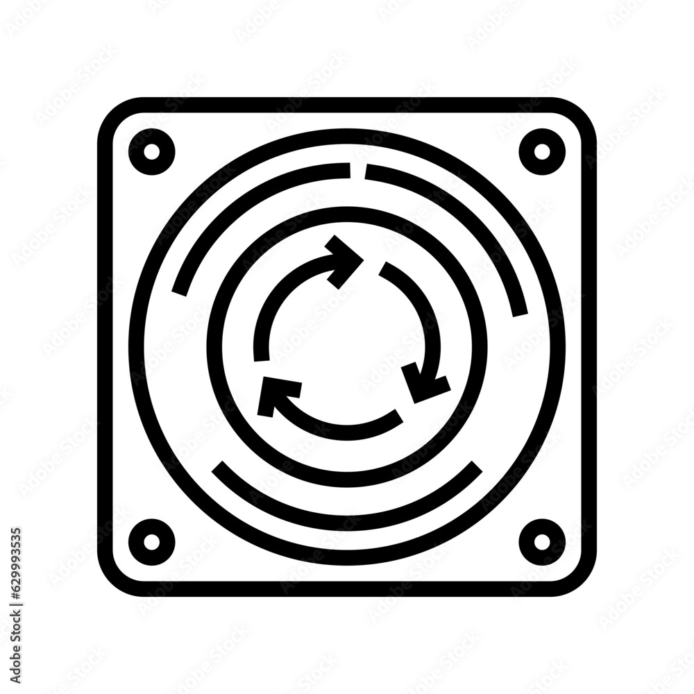emergency stop button alert line icon vector. emergency stop button ... emergency stop button alert line icon vector. emergency stop button ...