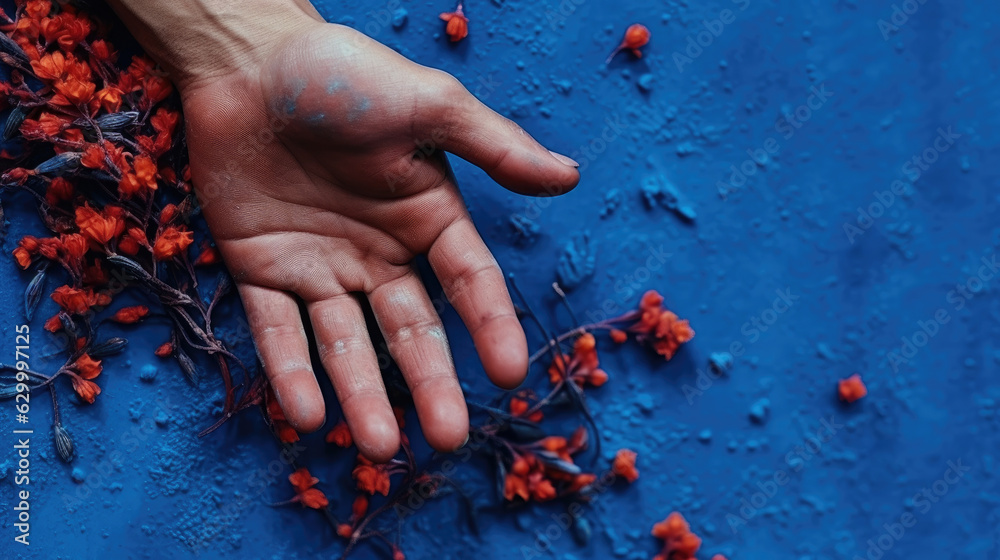 Male Models Hand Blue color , Background Images , HD Wallpapers ...