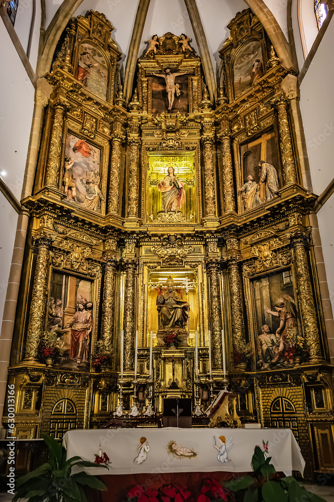 Interior of Saint Peter the Apostle church, is dedicated to main ...