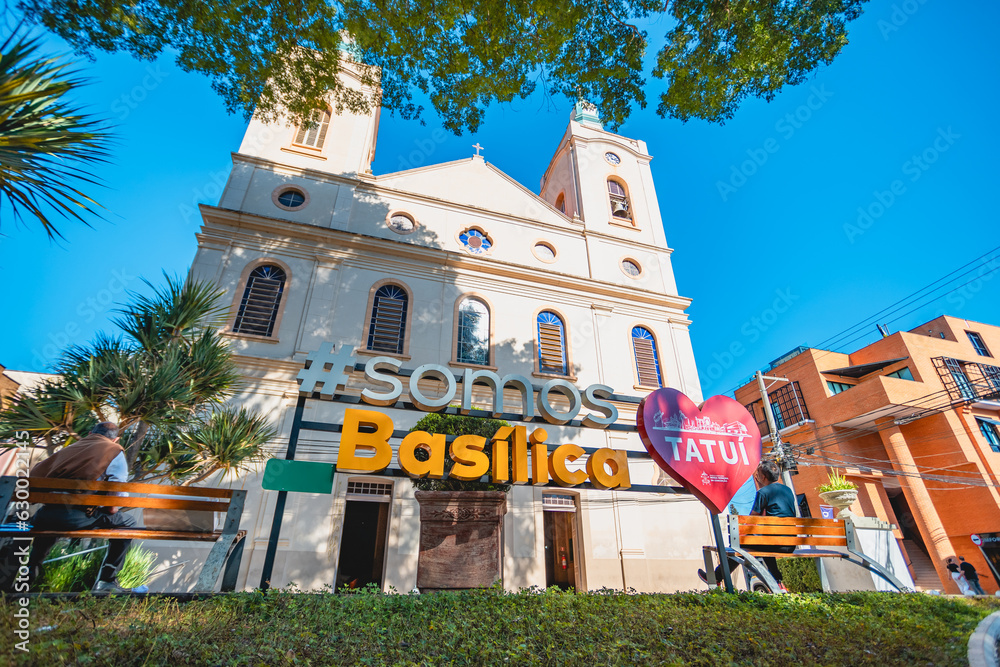 Tatui, Sao Paulo, Brazil, July 27, 2023: City of Tatui, I love Tatui ...