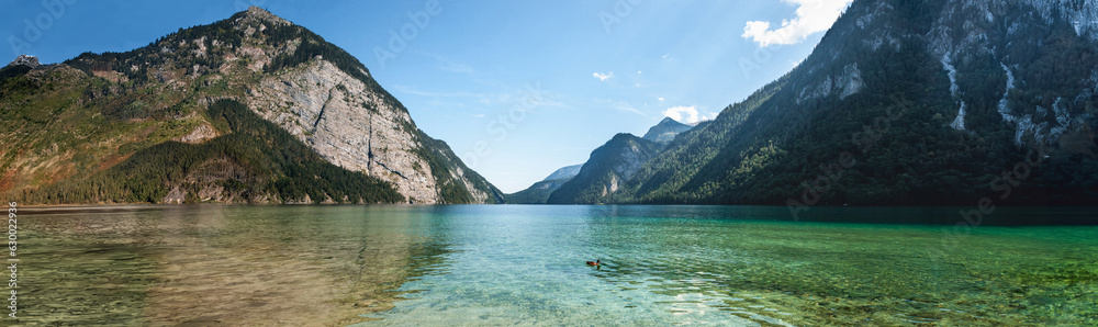 Stunning deep green waters of Konigssee, known as Germany's deepest and ...