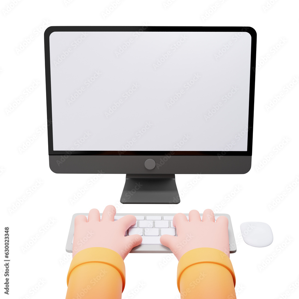 Mockupy - Cute 3D Multiple Device Types Mockup Stock Illustration ...