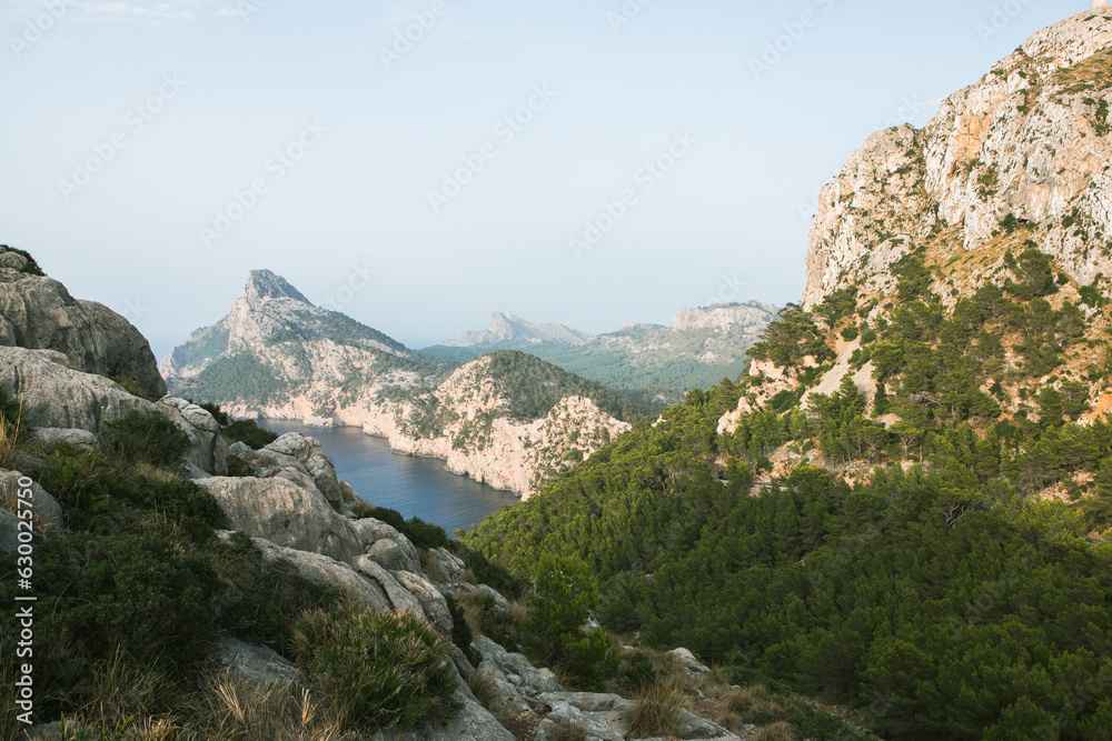 Hiking holidays Mallorca, Spain. Beautiful picture with landscape of ...