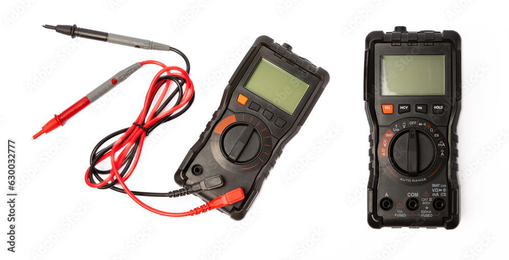 Electrician tool set isolated on white background. banner design ...