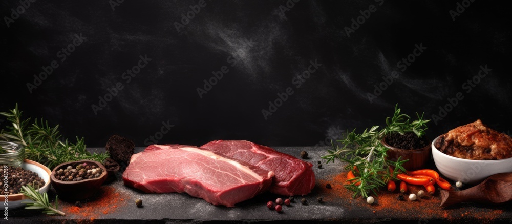 Flat cut brisket, uncooked beef brisket meat package, including ...