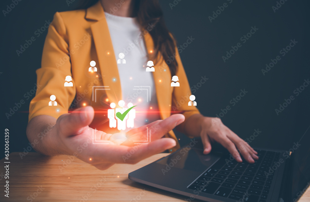 Business development concept by choosing professional leaders, Human ...