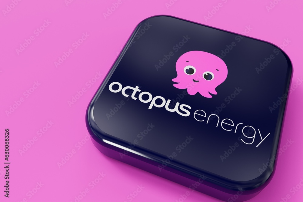 LONDON, UK - July 2023: Octopus Energy gas and electricity energy ...